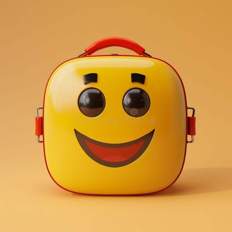 Smiley Face Providing Medical Assistance with First Aid Kit Stock ...