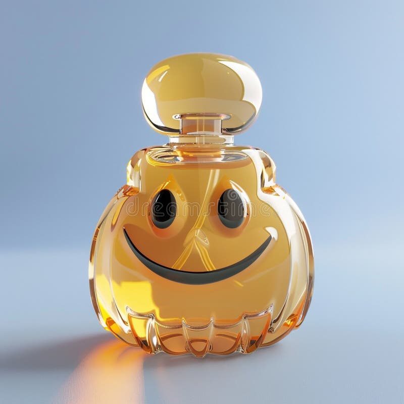 Smiley Face Wearing Perfume Smelling Good Stock Illustration ...