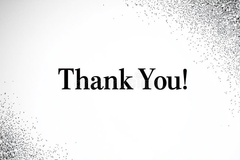 Thank You Text on White Background Stock Illustration - Illustration of ...
