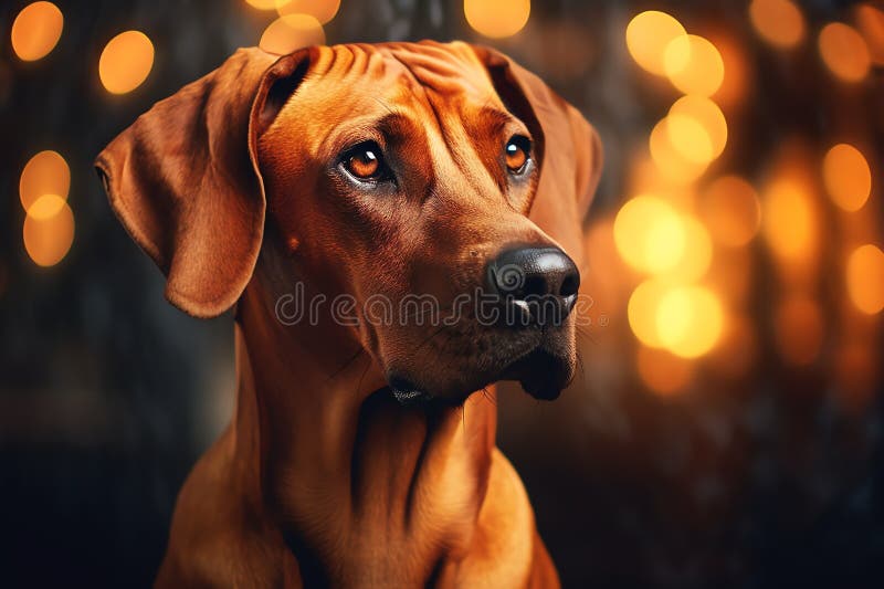 Cute Beautiful Rhodesian Ridgeback Dog Portrait for Advertising with ...