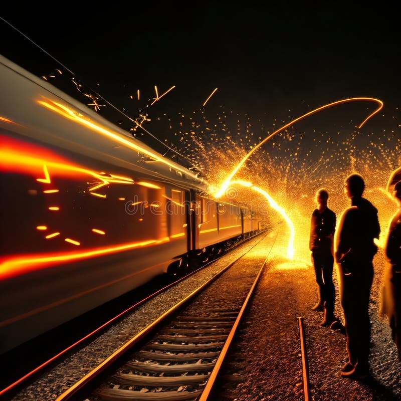 AI Generated Image - Cyberpunk Train Riding in a Science Fiction ...