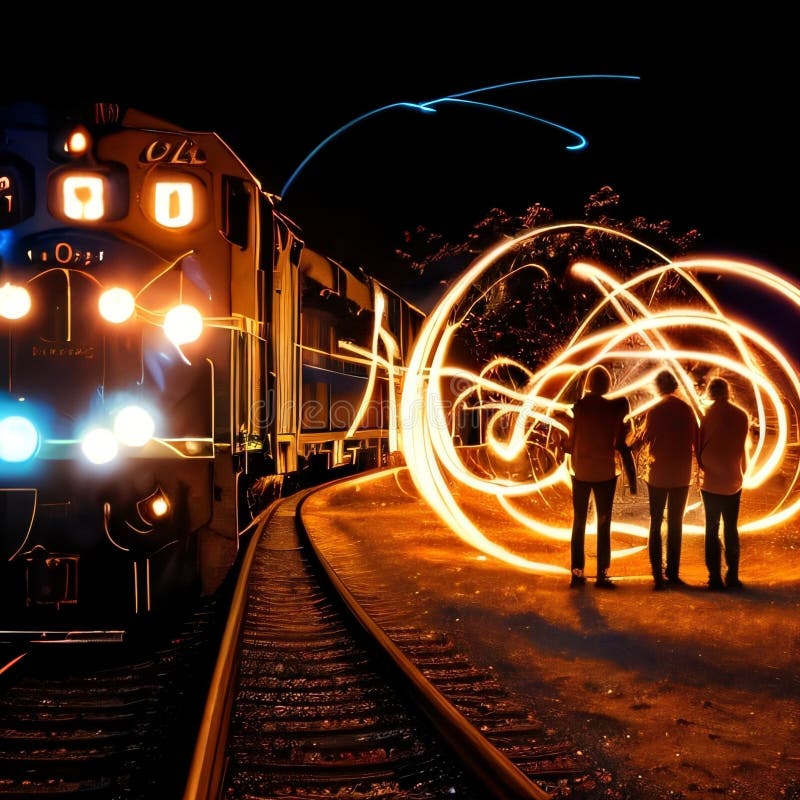 AI Generated Image - Cyberpunk Train Riding in a Science Fiction ...