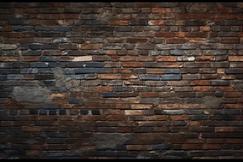 Dark Rustic bricks texture stock illustration. Illustration of block ...