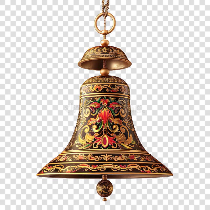 Decorative Bells Transparent Background Realistic Element Stock ...