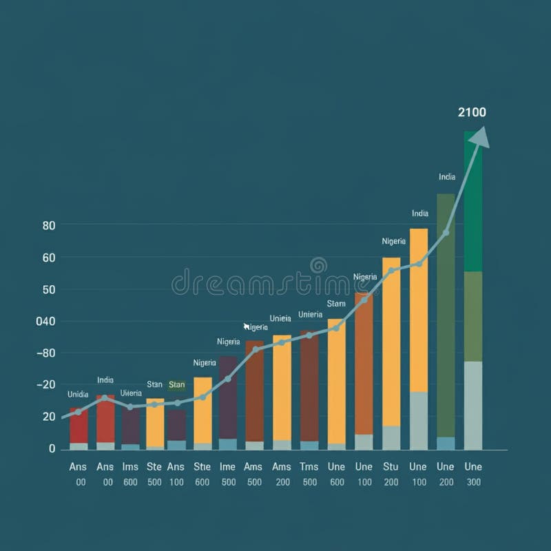 AI-Generated Image: Upward Trending Bar Graph on Table Stock ...