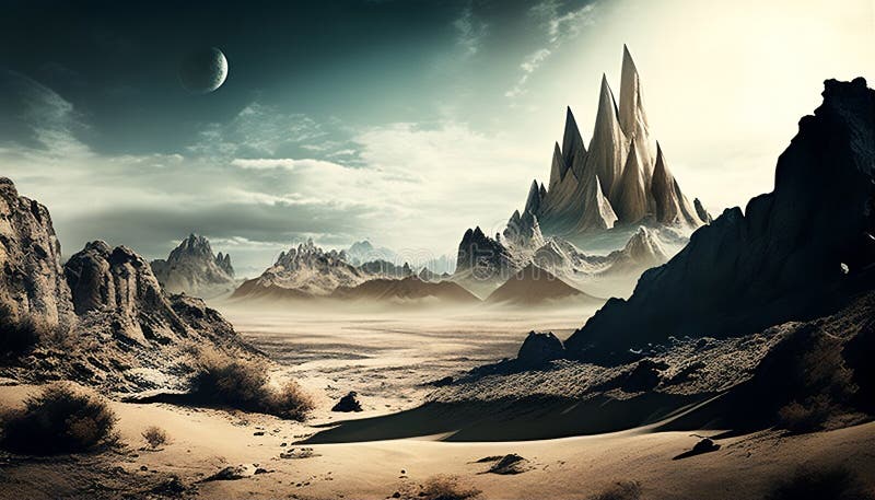 "Future Earth: a Billion Years Ahead" Made with Generative AI Stock ...