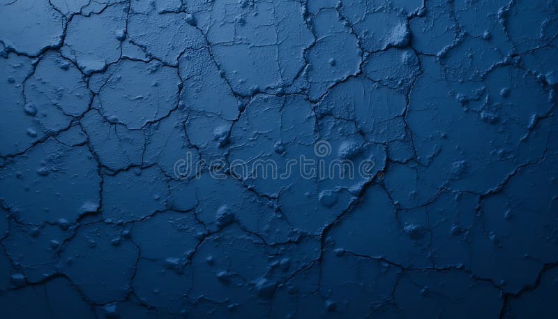 Deep Blue Cracked Texture Background, Abstract Dry Surface Stock ...