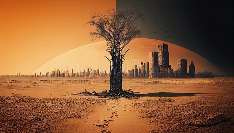 Future Earth 2122: a Vibrant Nighttime Glow, Made with Generative AI ...