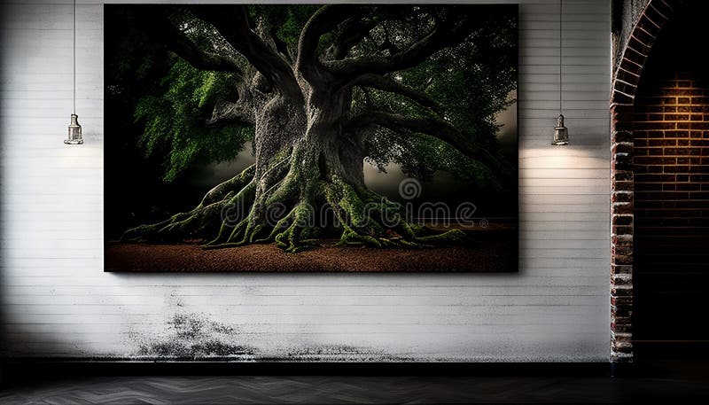 Towering Trunk: a Majestic Tree with Straight and Strong Branches, Made ...