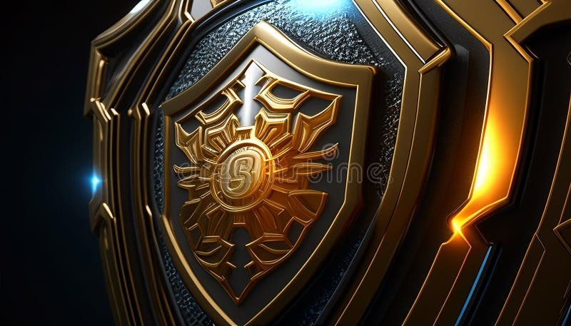 Fantasy Shield Ai Generated Stock Illustrations – 616 Fantasy Shield Ai ...