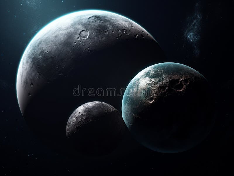 Multiple Moons Clip Art
