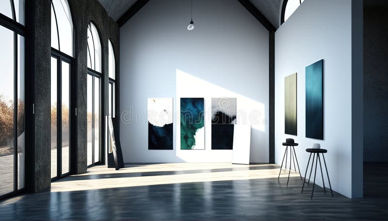 SolAxieMax Art Exhibition Backdrop, Made with Generative AI Stock ...