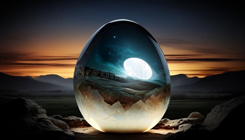 Earth S Catastrophic Encounter with a Colossal Egg, Made with ...