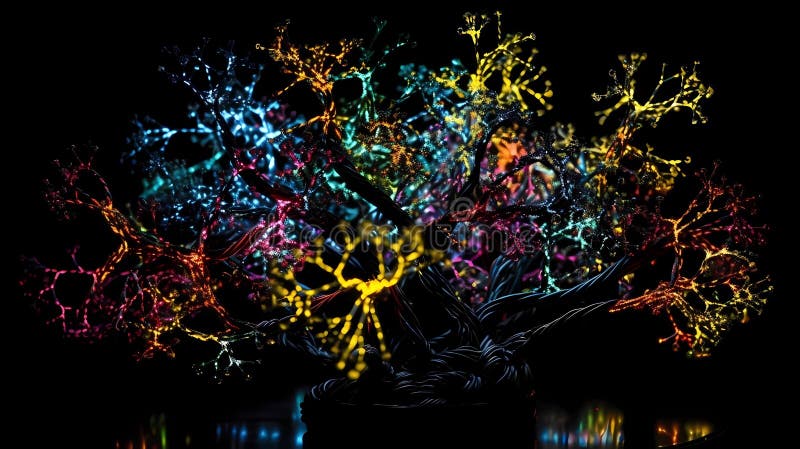 Neural Sculpture, Made with Generative AI Stock Illustration ...