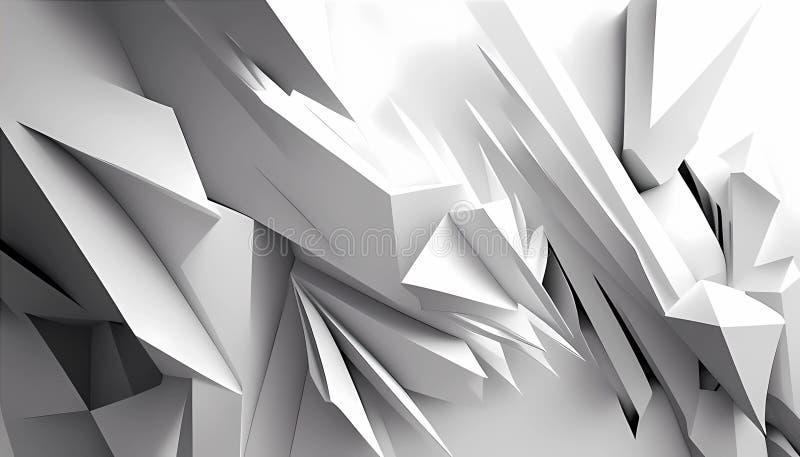 Geometric Abstractions, Made with Generative AI Stock Illustration ...
