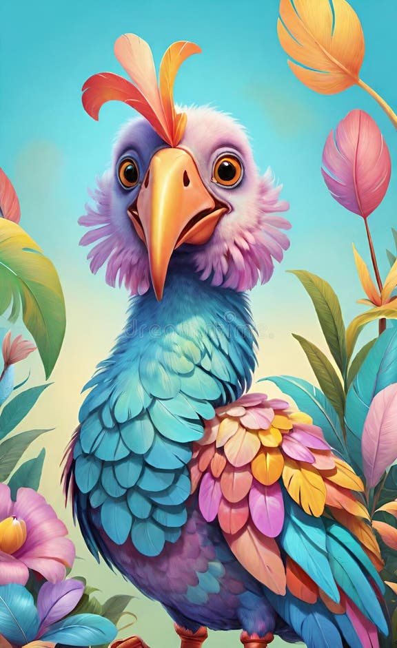 AI Generated Image of a Dodo Bird Stock Illustration - Illustration of ...