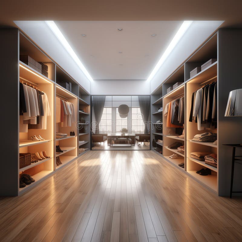 Dual Walk in Closet Design with Separate Sides for Him and Her ...