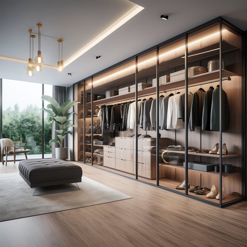 Dual Walk in Closet Design with Separate Sides for Him and Her ...