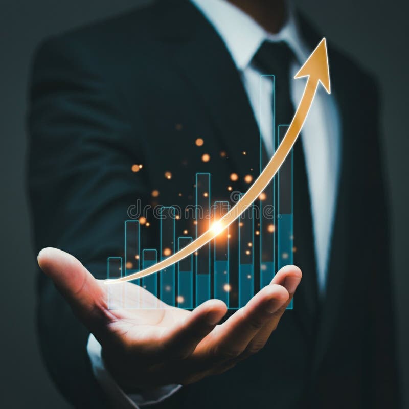 AI-Generated Image: Dynamic Business Chart with Clear Data Trends Stock ...
