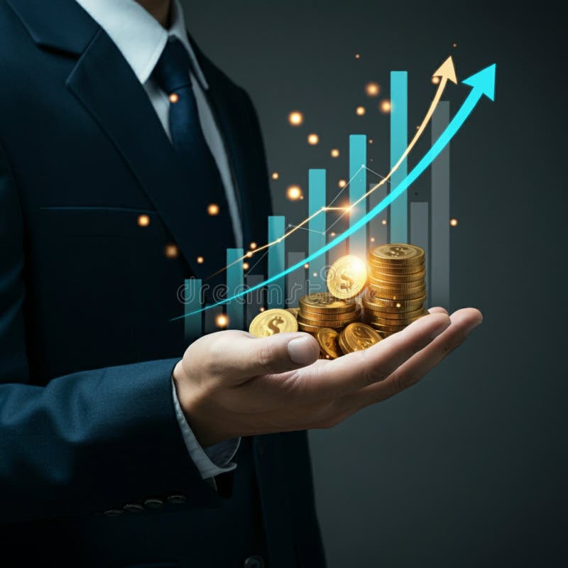 AI-Generated Image: Dynamic Business Chart with Clear Data Trends Stock ...