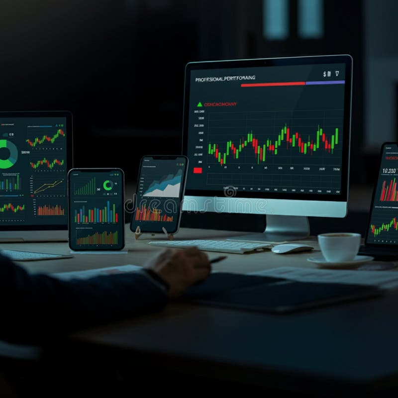 AI-Generated Image: Dynamic Business Chart with Clear Data Trends Stock ...