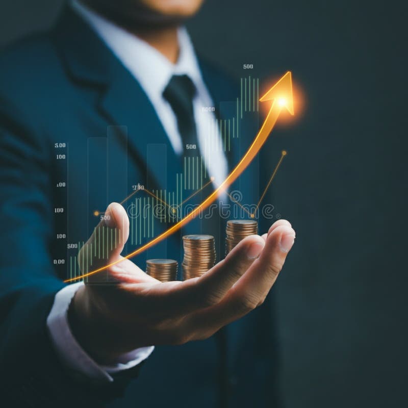 AI-Generated Image: Dynamic Business Chart with Clear Data Trends Stock ...