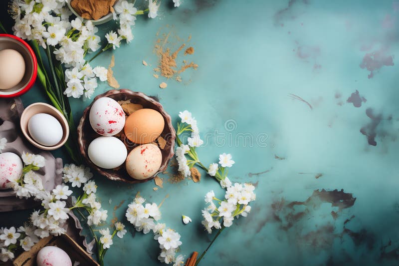 Easter Baking Supplies Easter Holiday Theme Stock Illustration ...