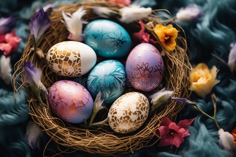 Easter Egg Collection Easter Holiday Theme Stock Illustration ...