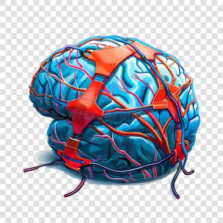 EEG Cap Transparent Background Realistic Element Stock Illustration ...
