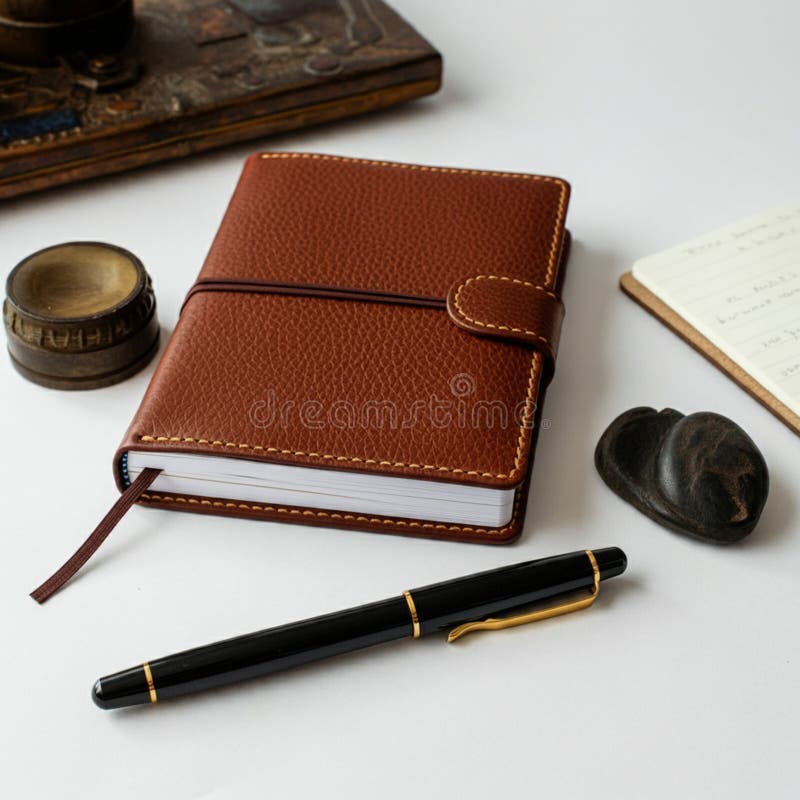 AI-Generated Image: Elegant Diary for Notes and Planning Stock ...