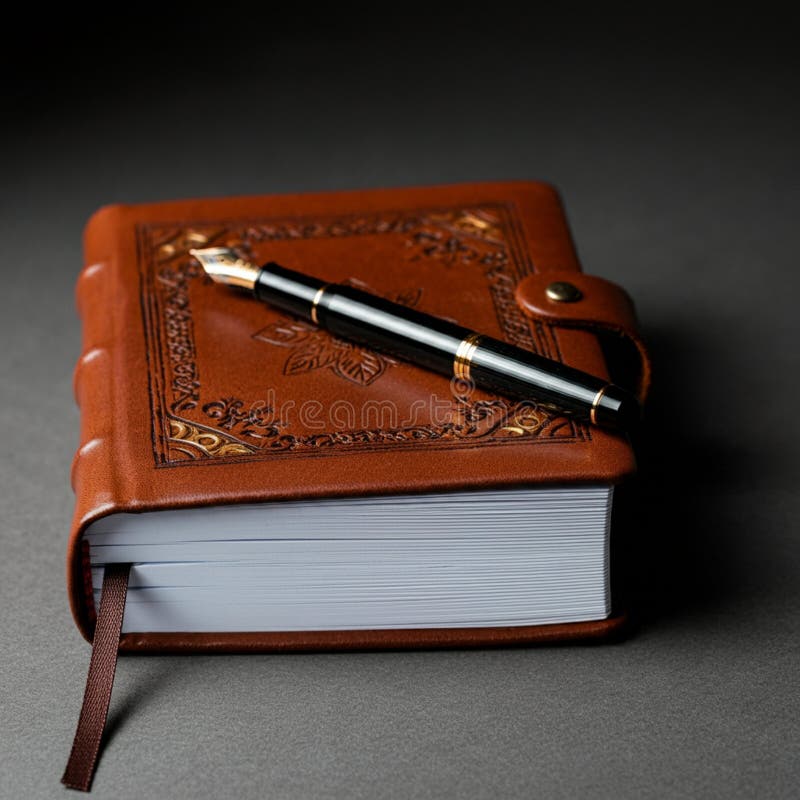 AI-Generated Image: Elegant Diary for Notes and Planning Stock ...