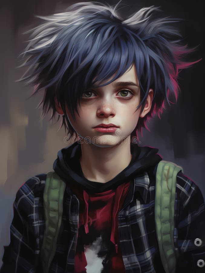 Emo Boy Photo Illustration of Emo Stock Illustration - Illustration of ...