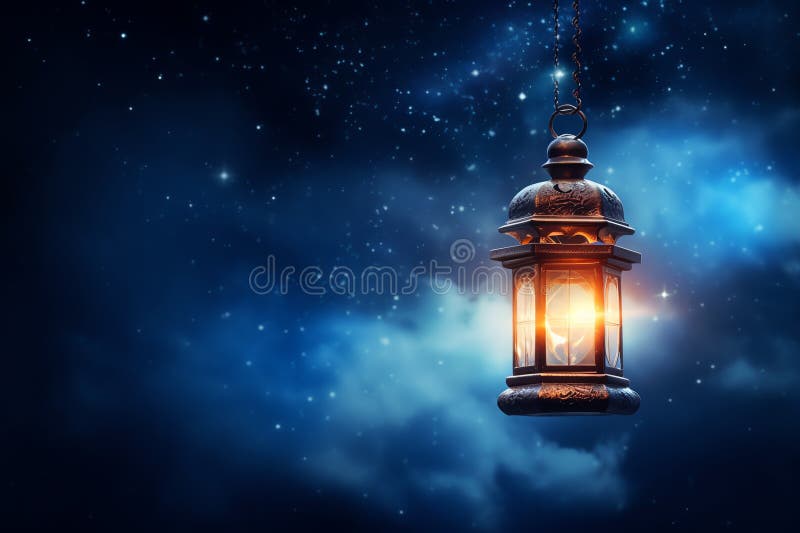 Enchanted Lantern in the Sky Fantasy Sky Night Gazing Stock ...
