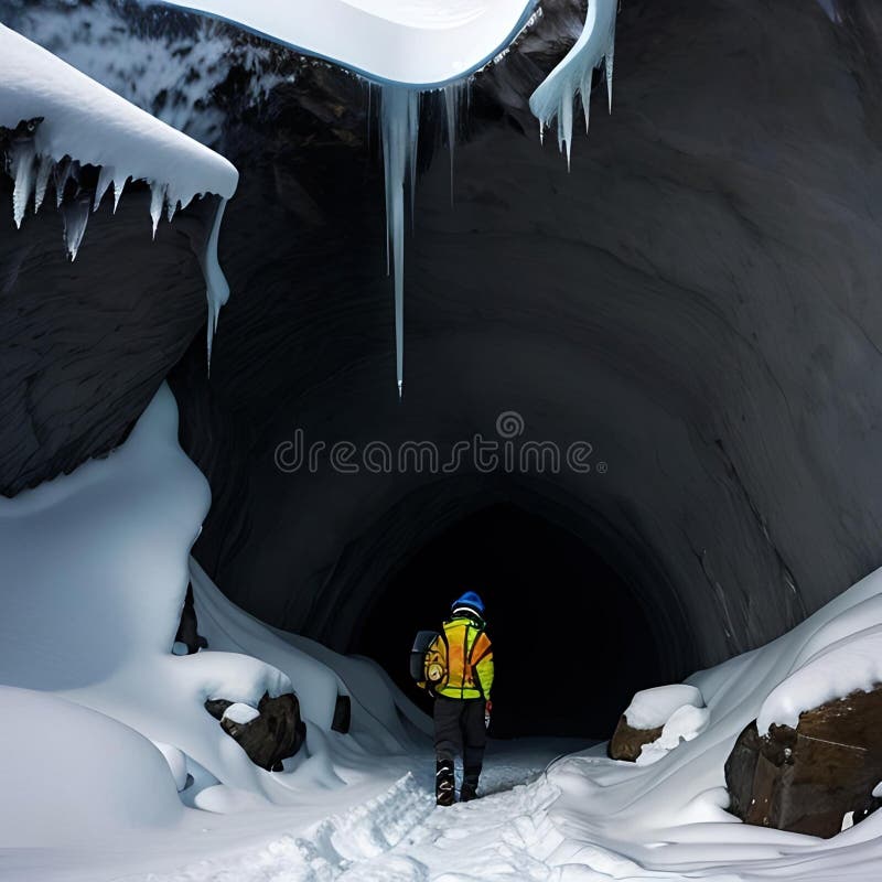 Snow filled glacier stock image. Image of cold, ecotourism - 177579821