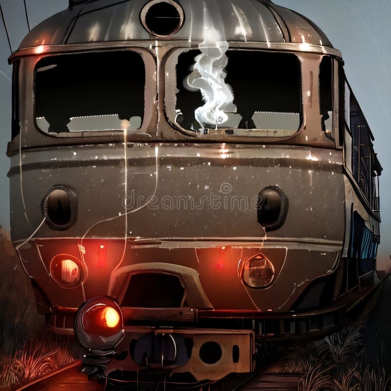 AI Generated Image - Fanstastic Locomotive Stock Illustration ...