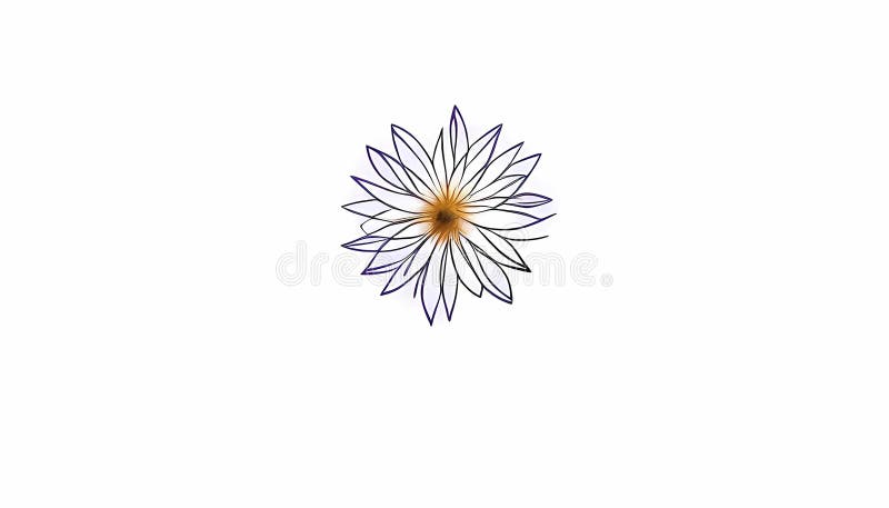 Minimalist Aster Logo, Made with Generative AI Stock Illustration ...