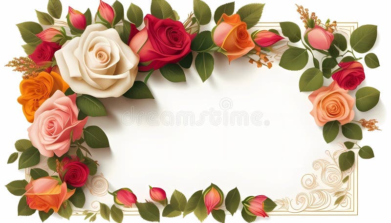 Vibrant Roses Corn, Made with Generative AI Stock Illustration ...