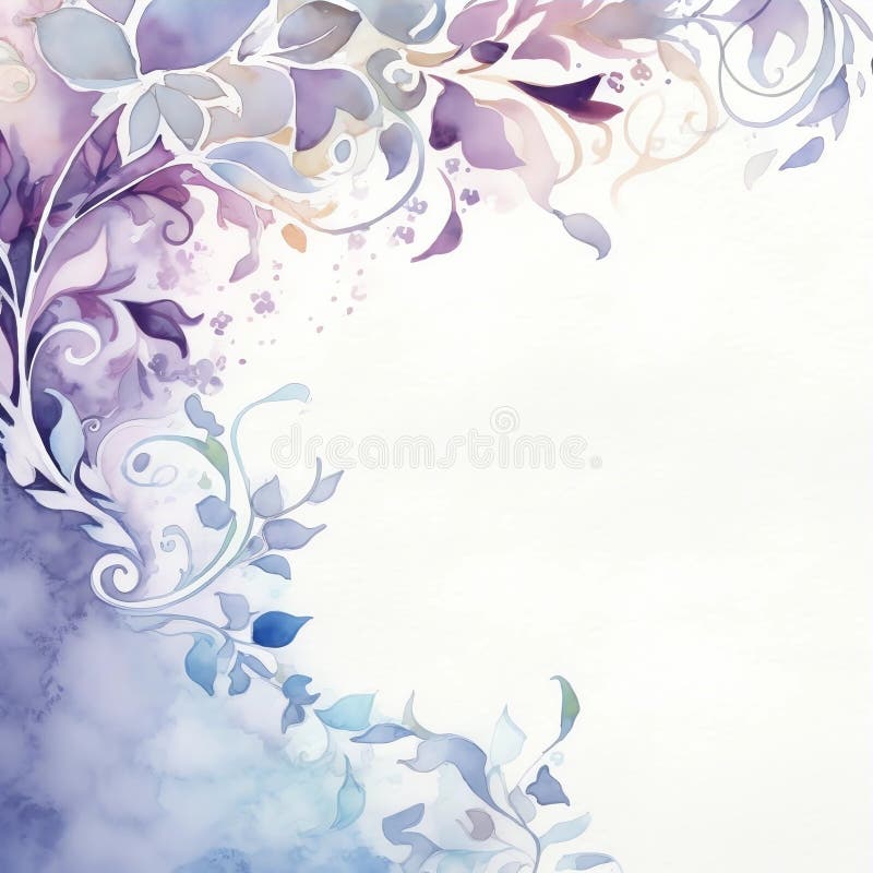 Whimsical Watercolor Corner, Made with Generative AI Stock Illustration ...