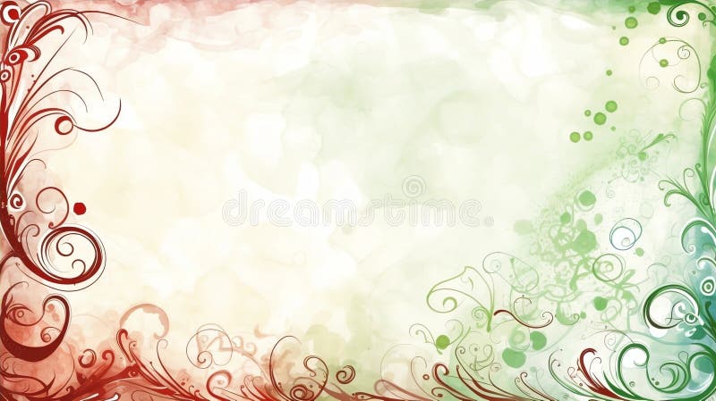 Whimsical Watercolor Corner, Made with Generative AI Stock Illustration ...
