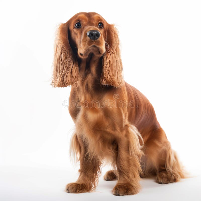 Cocker Spaniel with Its Floppy Ears Stock Illustration - Illustration ...