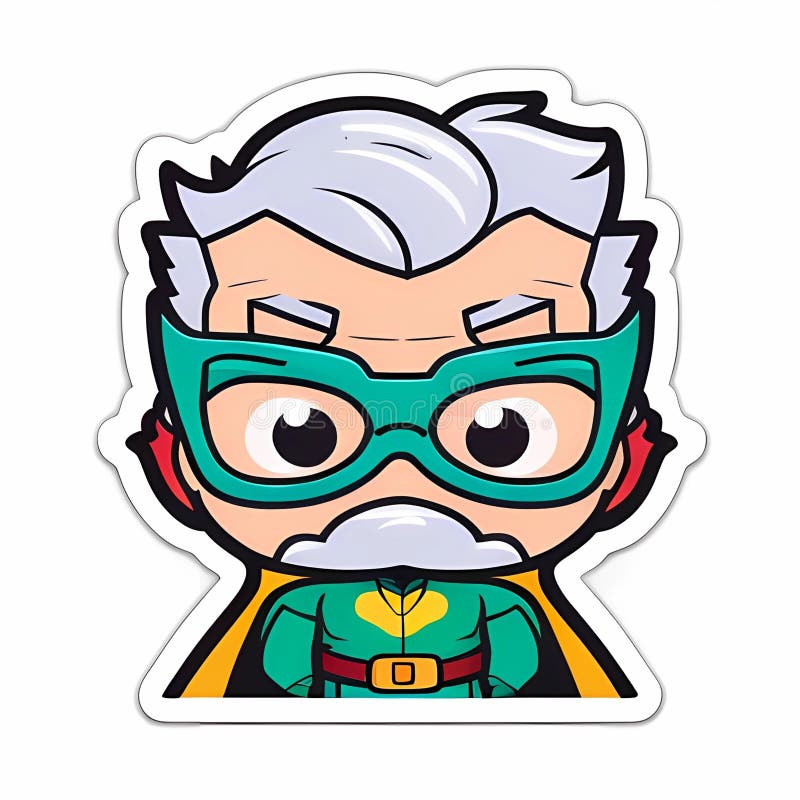 Kawaii Focus Sticker, Made with Generative AI Stock Photo - Image of ...