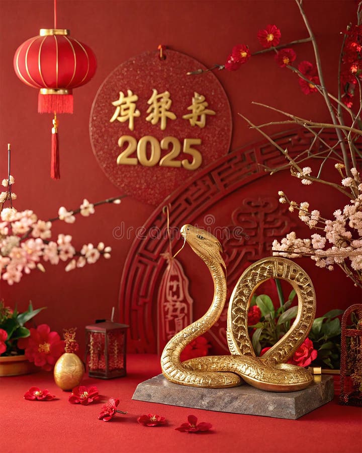 Traditional Chinese New Year Card for Full-Screen Format Stock ...