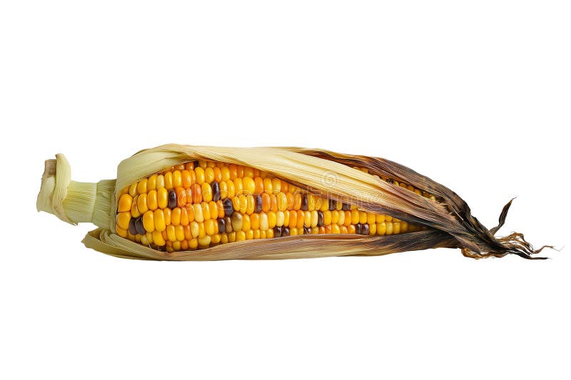 Roasted Sweet Corns Isolated on Transparent Background, Roasted Corn ...