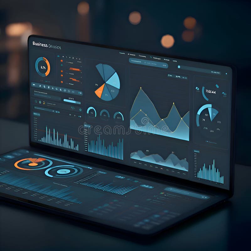 AI-Generated Futuristic Dual-Screen Device with Data Visualizations for ...