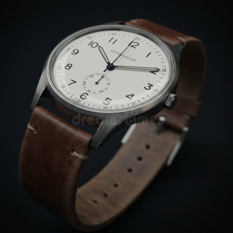 AI Generated Hand Clock, Table Clock, and Leather Ball on a Table for ...