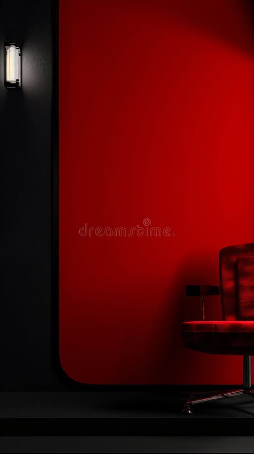 Film Noir Red Black and White Interior Stock Illustration ...