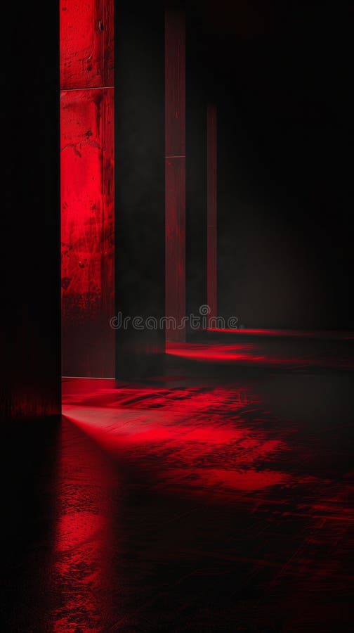 Film Noir Red Black and White Interior Stock Illustration ...