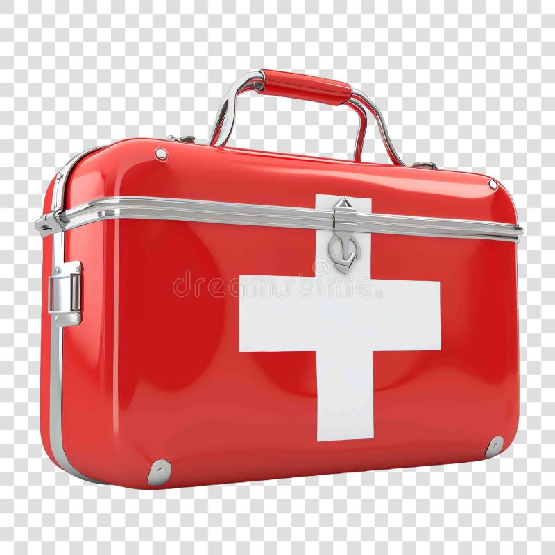 First Aid Kit Transparent Background Realistic Element Stock ...