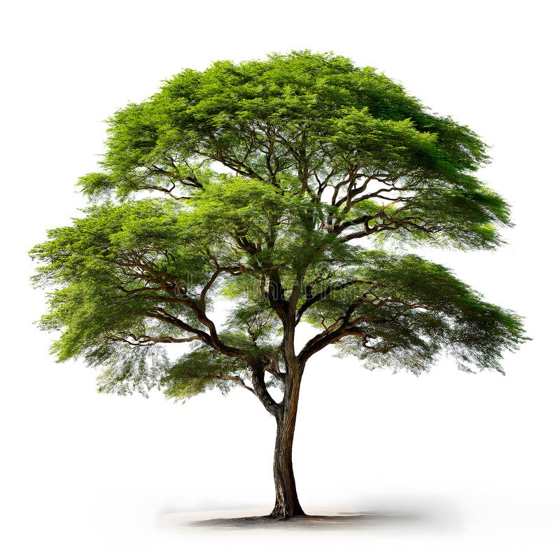 Full Frame Realistic Forest Trees on White Background Beautiful ...