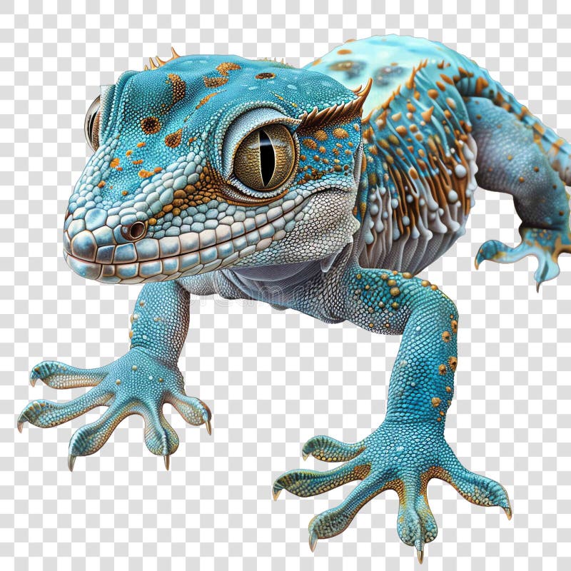 Gecko Transparent Background Realistic Element Stock Illustration ...